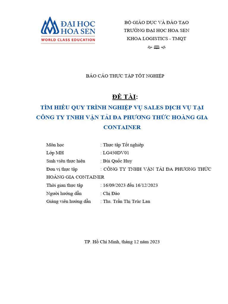 Báo Cáo TTTN - Bui Quoc Huy - 2199061 | PDF