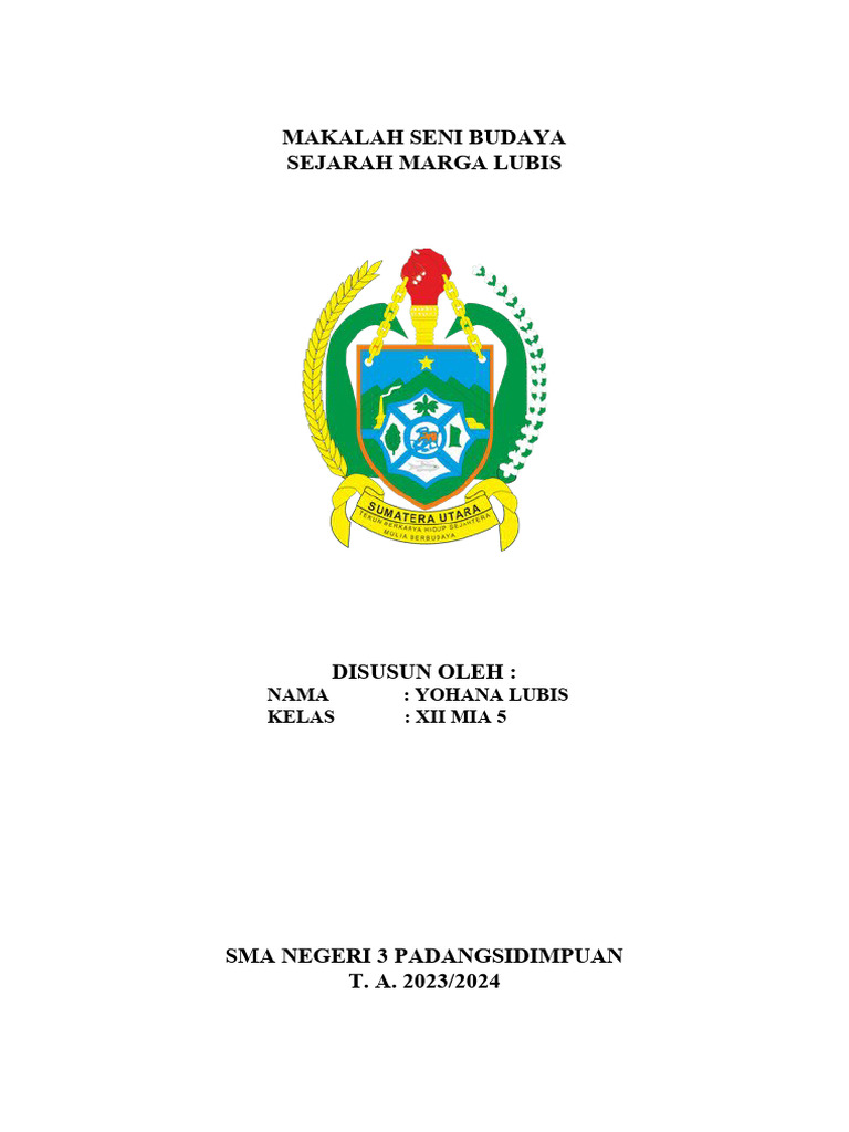 Sejarah dan Asal Usul Marga Lubis | PDF