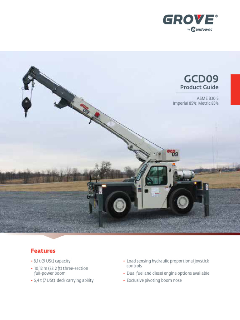 GCD09 Product Guide | Download Free PDF | Crane (Machine) | Tire