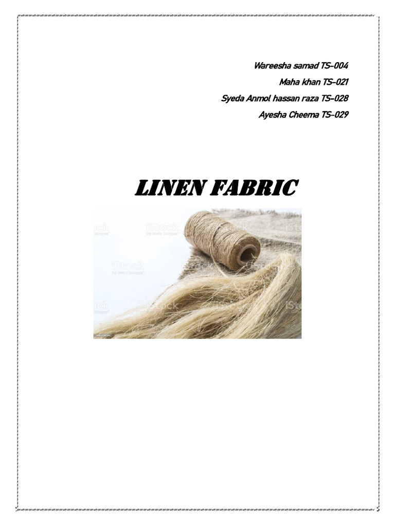 Document 6 | PDF | Flax | Yarn