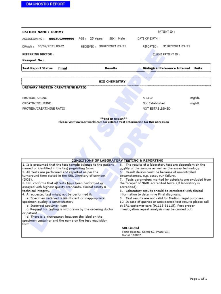 SRL Format 2 | PDF | Clinical Medicine | Medical Specialties