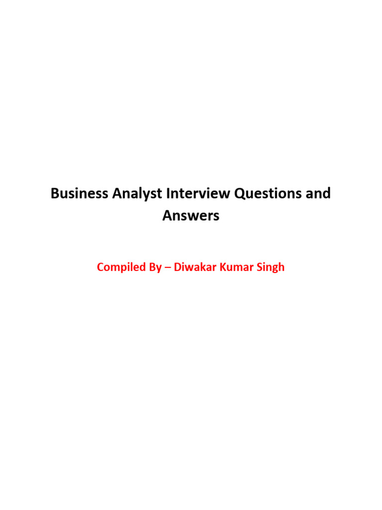 Business Analyst Role and Techniques | PDF | Use Case | Agile Software ...