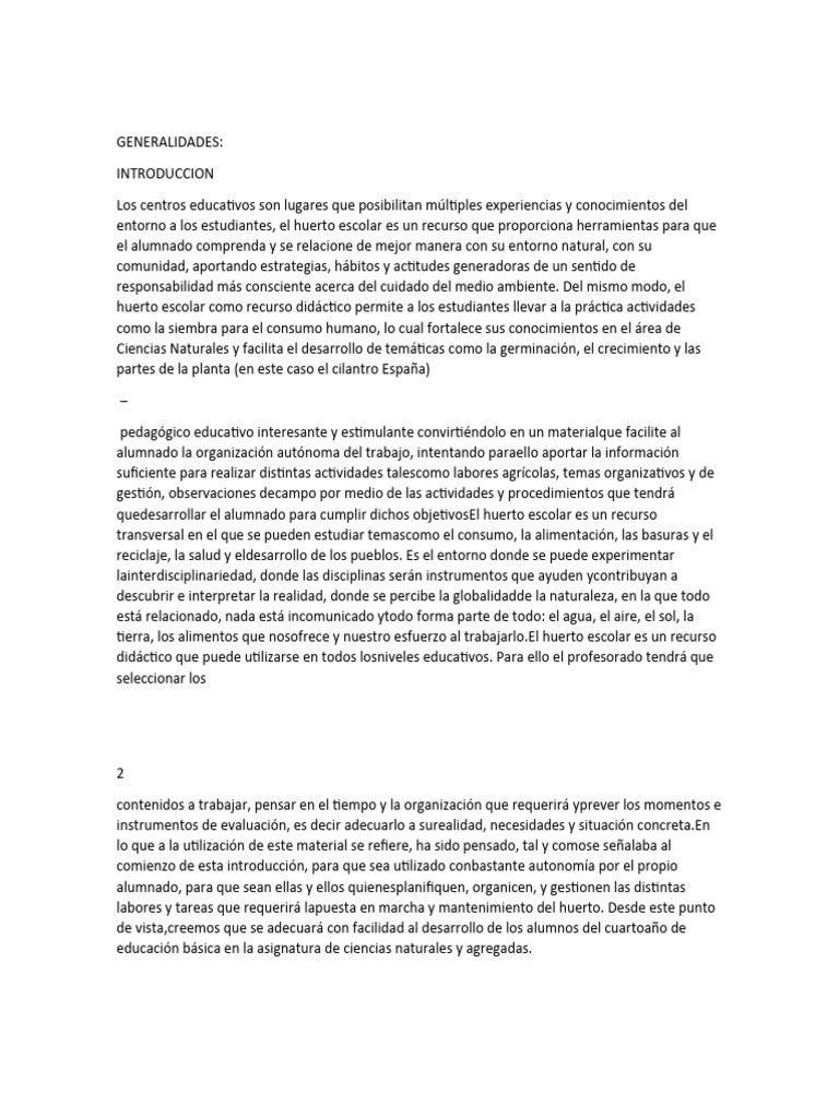 Introduccion para Proyecto Ejemplo | PDF