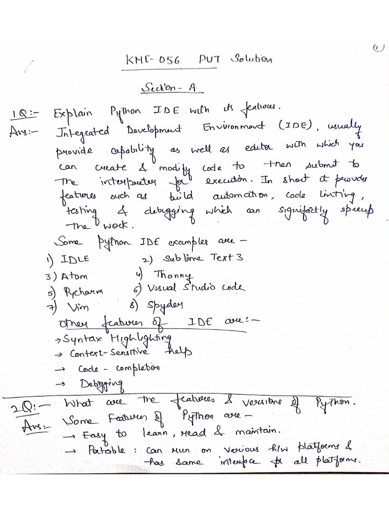 Programming Data Structure And Algorithm Using Python Kme 056 Put Sol Odd
