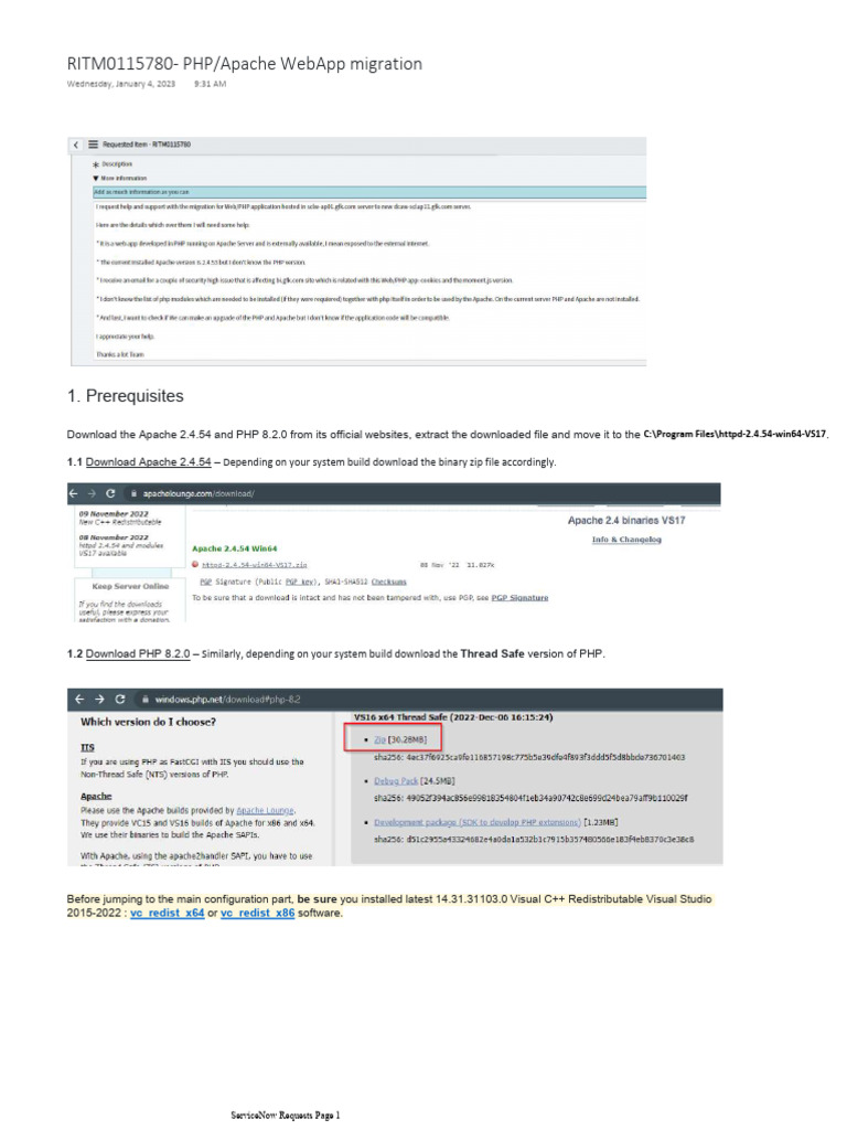 RITM0115780 Apache PHP Setup | PDF | Php | Apache Http Server RITM0115780 Apache PHP Setup | PDF | Php | Apache Http Server