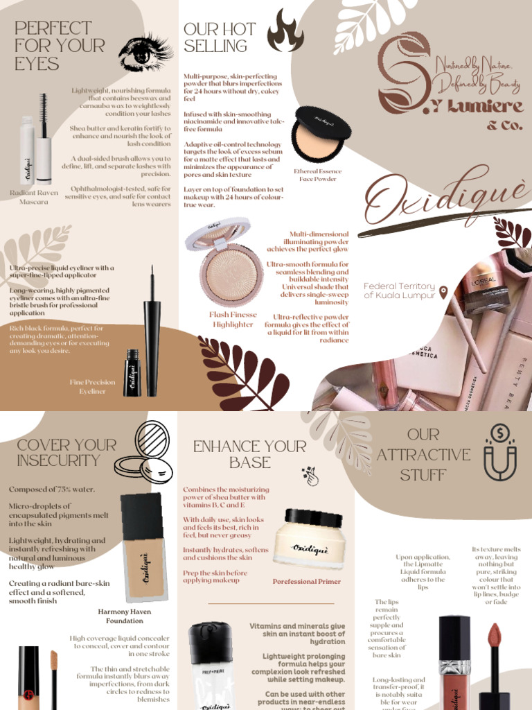Make Up Brochure | PDF | Cosmetics | Toiletry