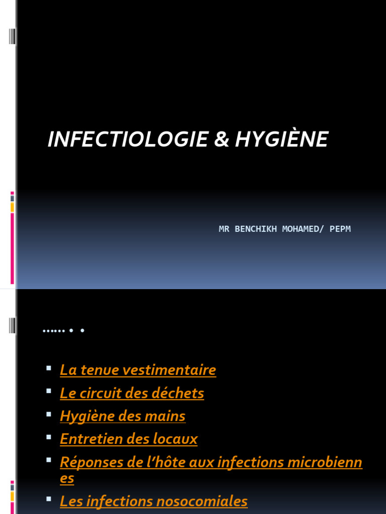 Hygiène et Tenue en Milieu Hospitalier | PDF | Système immunitaire ...