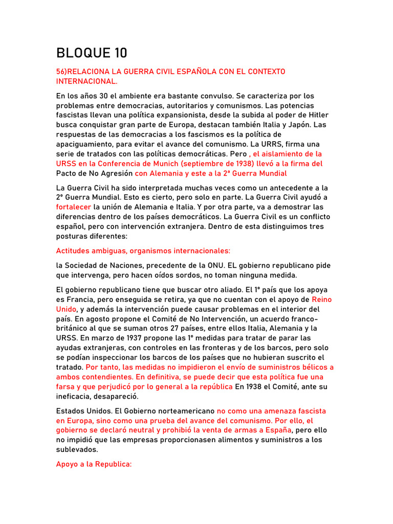 BLOQUE 11 Estándares Historia Castilla y León | PDF | España franquista | Francisco franco