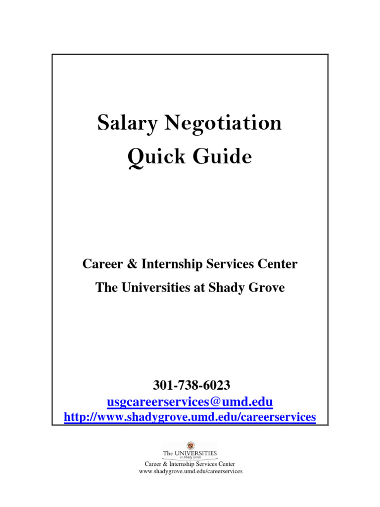 Salary Negotiation Guide | PDF | Salary | Employment