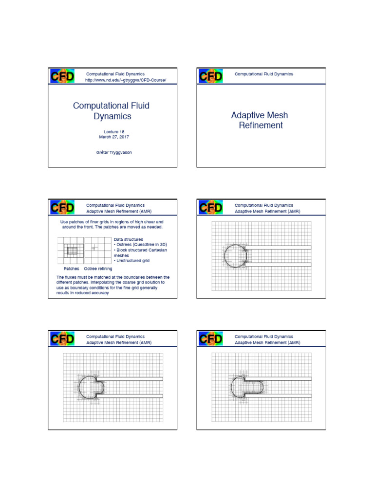 Dokumen - Tips Computational Fluid Dynamics Adaptive Mesh Gtryggvacfd Course2017lecture 18 ...