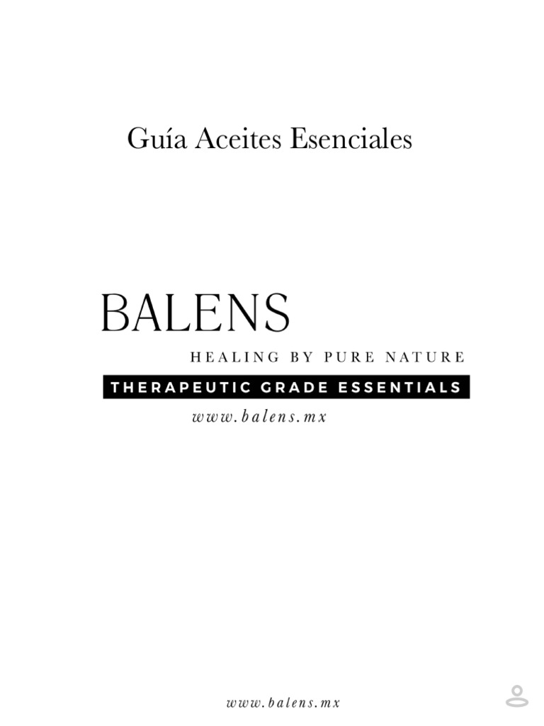 Guia Esenciales Balens | PDF | Aceite de oliva | Masaje