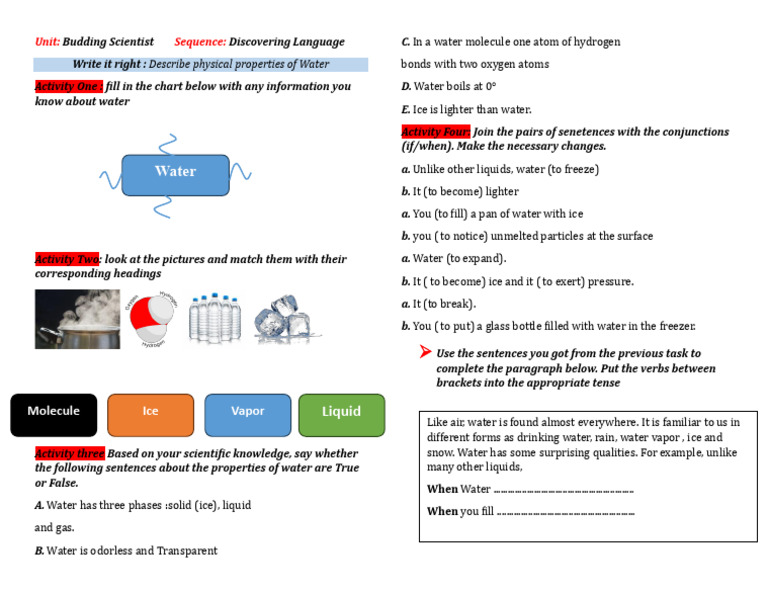Budding Scientist Write It Right | Download Free PDF | Water ...