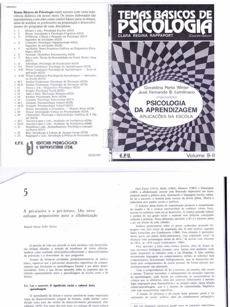 Pre Escrita Pre Leitura Novo Enfoque 1987 | PDF