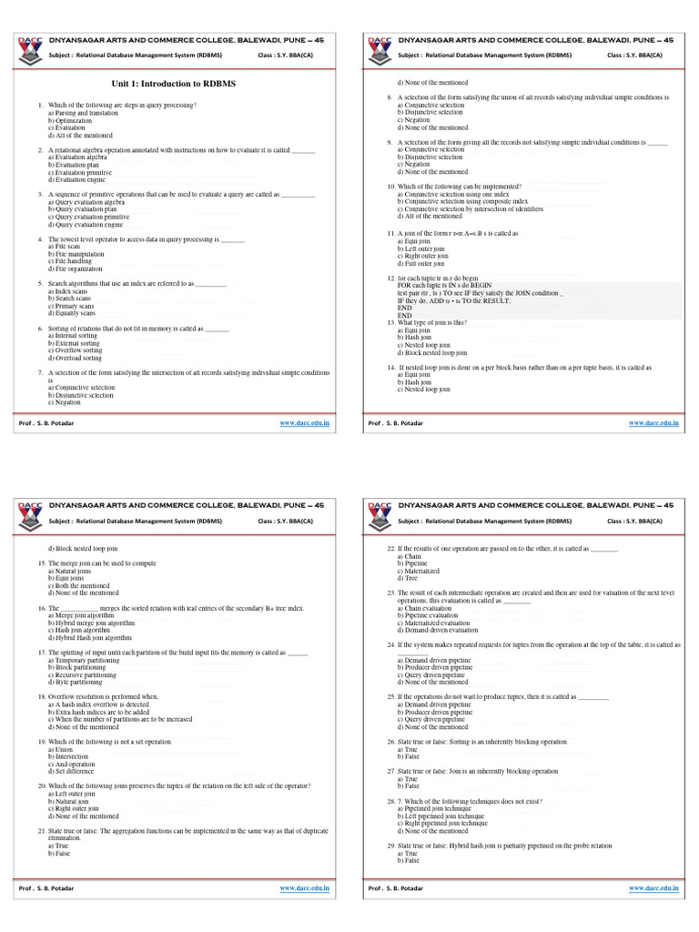 relational-database-management-system-rdbms-solved-mcqs (1) (1) | PDF relational-database-management-system-rdbms-solved-mcqs (1) (1) | PDF