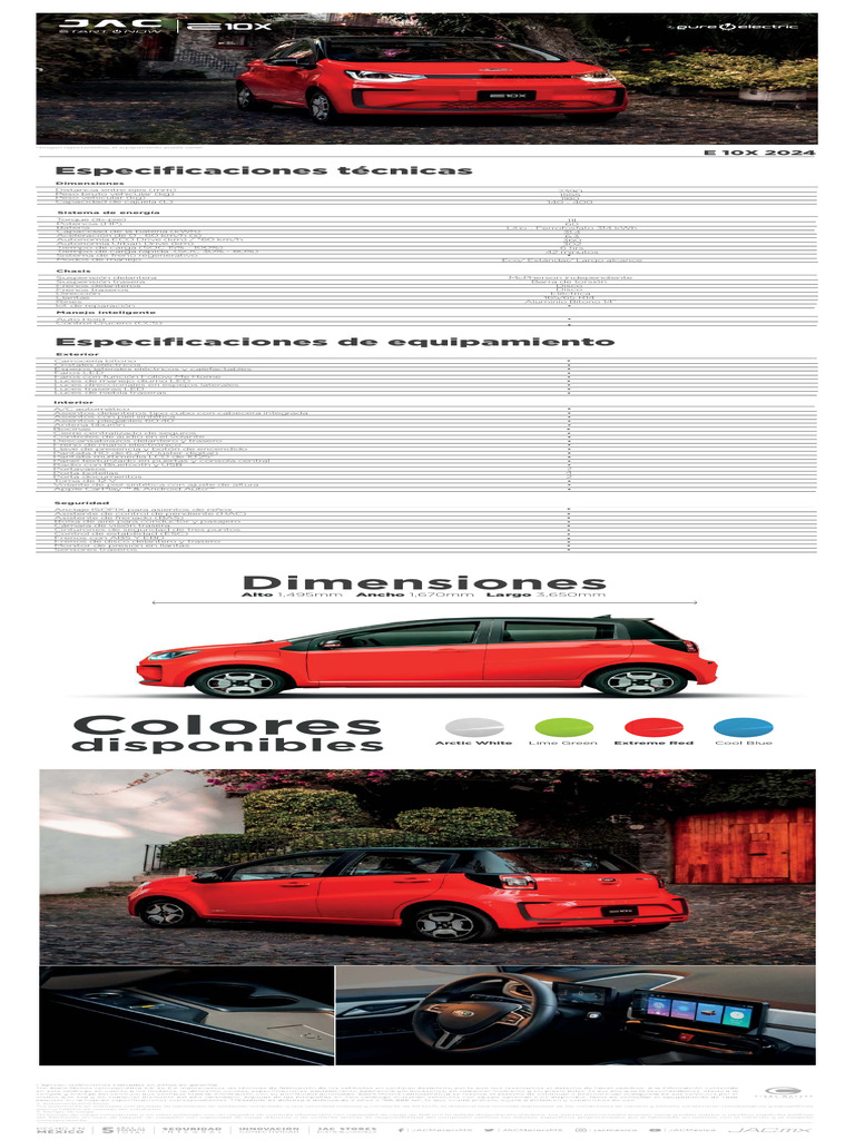 Ficha Técnica E 10X 24'' | PDF | Pantalla de cristal líquido | Sistema de freno antibloqueo