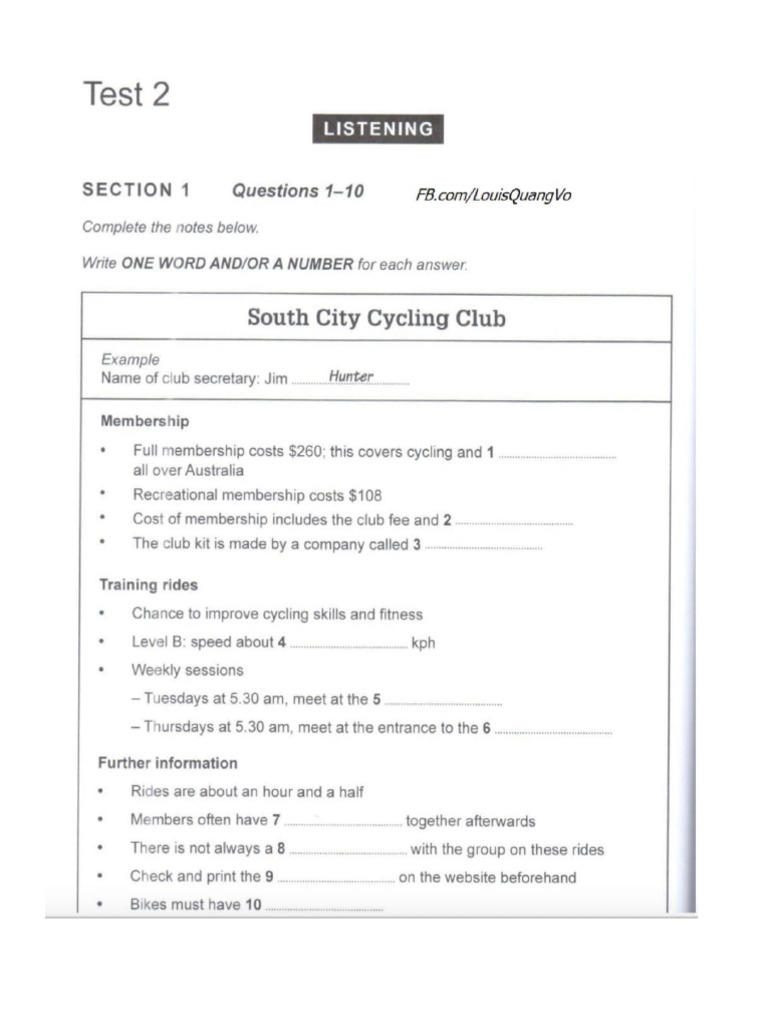 Cam 13 Test 2 Lis Pdf