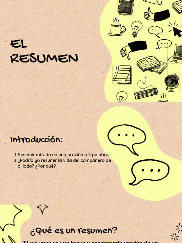 Definición y Técnicas del Resumen | PDF | Información