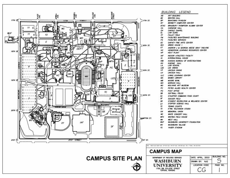 Washburn University Campus Map | PDF