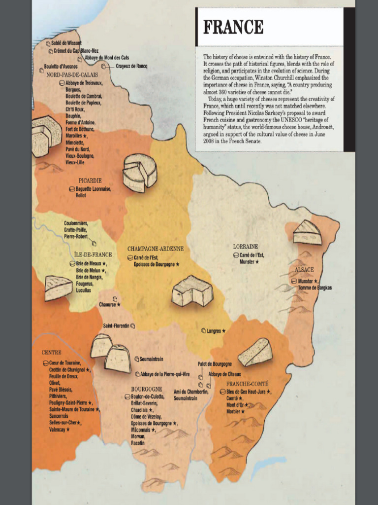 France Cheese Map | PDF