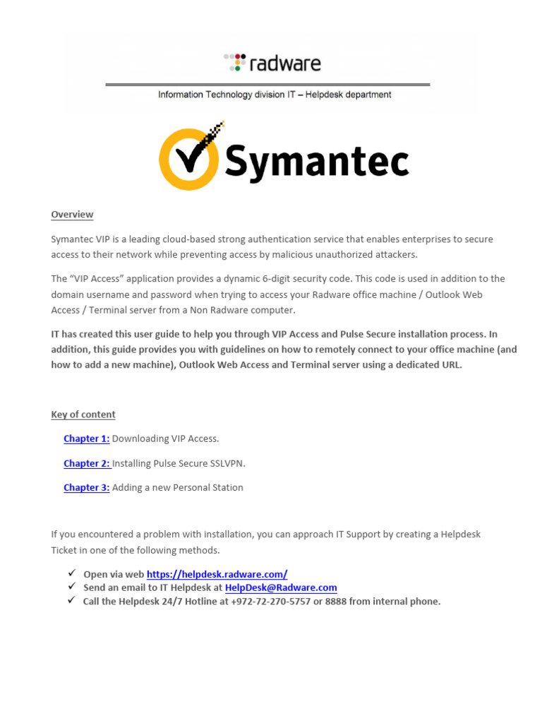 Symantec VIP Web Based RDP - User Guide | PDF | World Wide Web ... Symantec VIP Web Based RDP - User Guide | PDF | World Wide Web ...