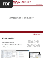Mendeley Presentation | PDF | Portable Document Format | Application Software
