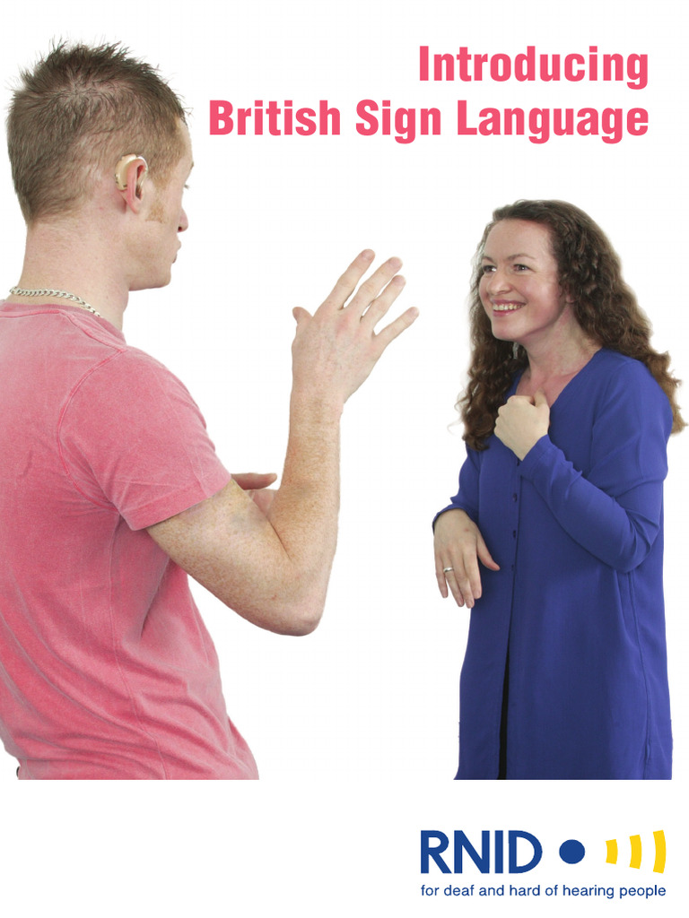 Introducing British Sign Language | PDF | Sign Language | Linguistics