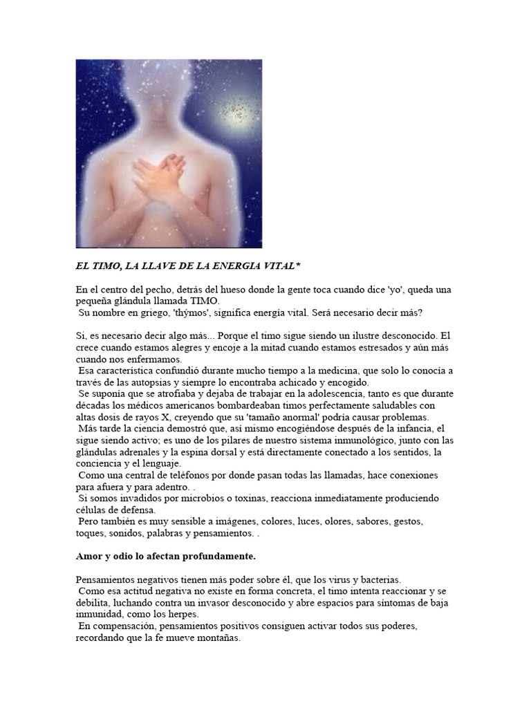 EL TIMO | PDF | Sistema inmune | Corazón