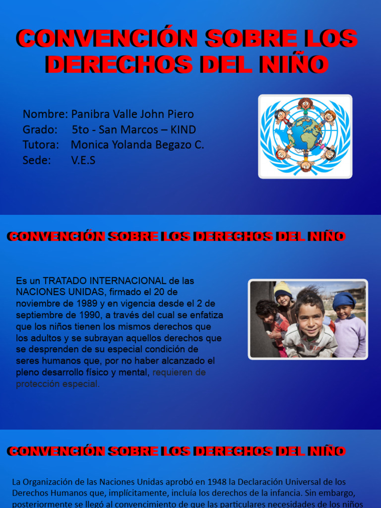 Convención Sobre Los Derechos Del Niño | PDF | Derecho