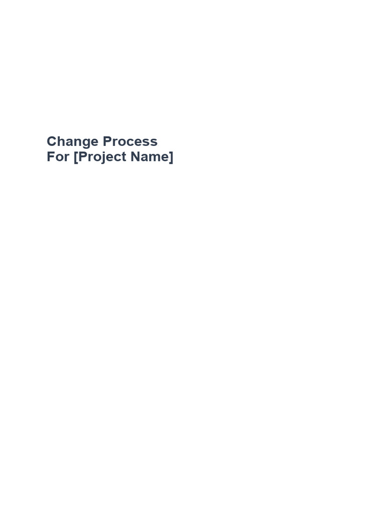 Change Process | PDF