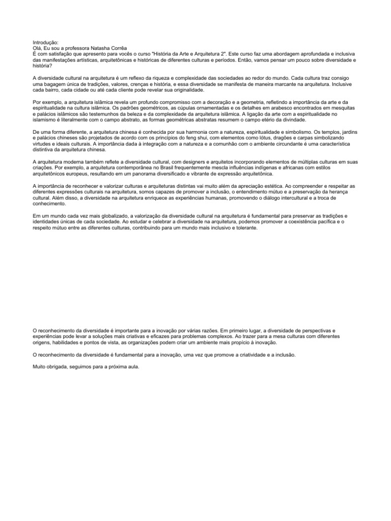 Introdução - História Da Arquitetura | PDF