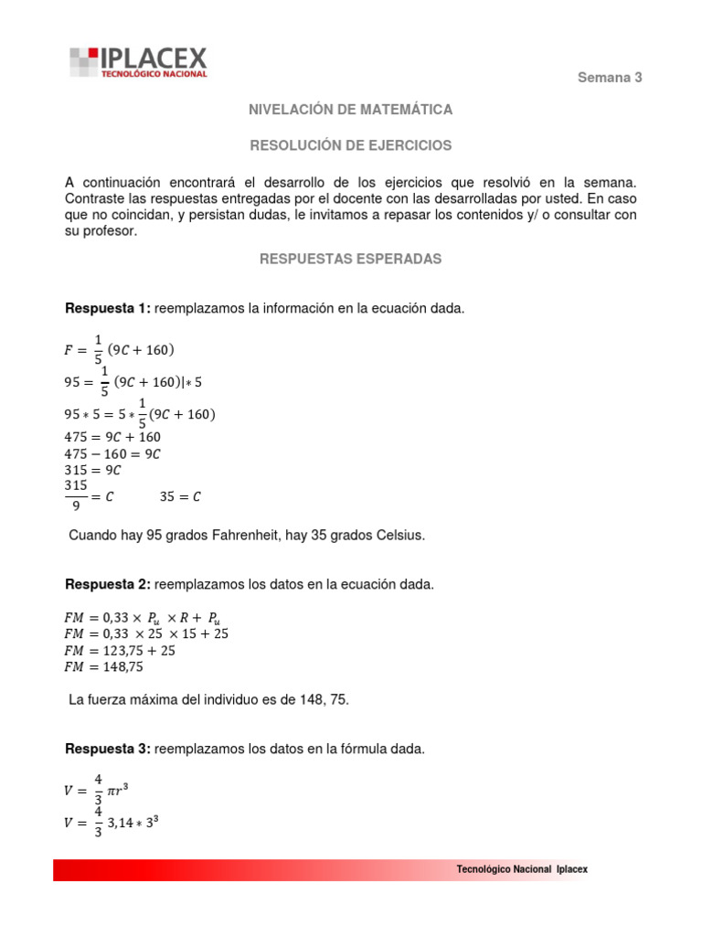 Respuestas Ejercicios - 3 | PDF