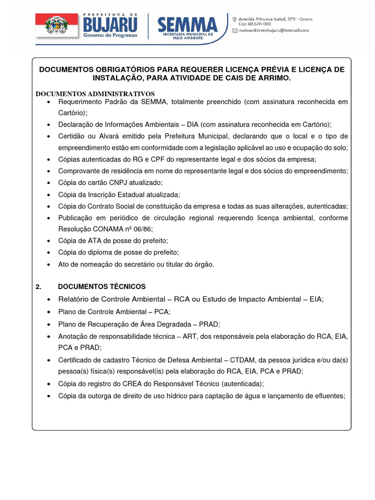 Check List - LP e Li para Orla | PDF