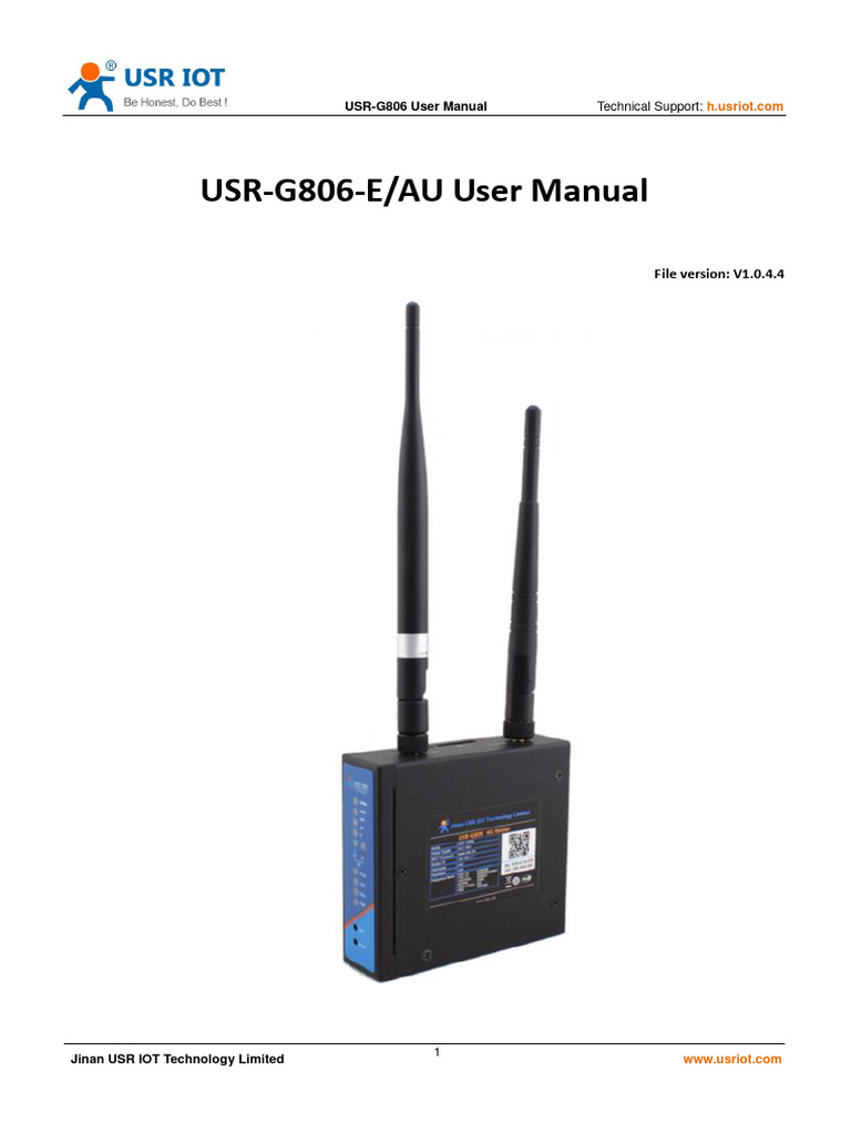 USR-G806-User-Manual - V1 0 4 4 | PDF | Computer Network | Virtual ...