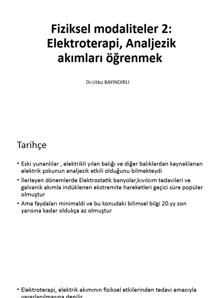 Elektroterapi | PDF