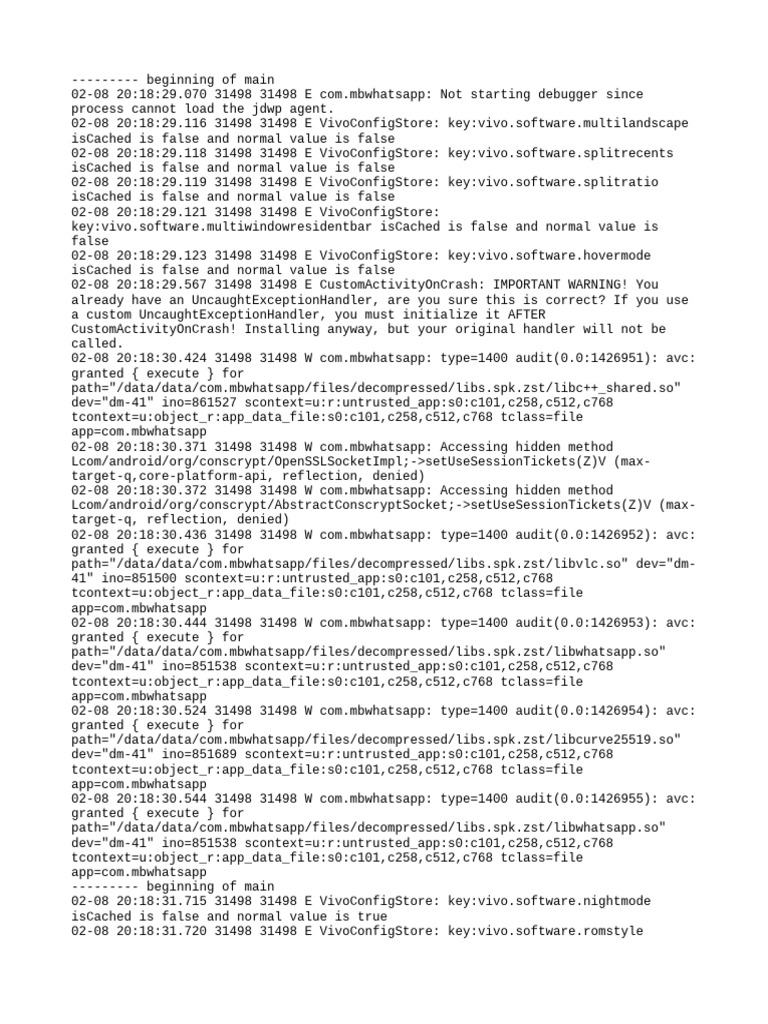 Logcat | PDF | Computing | Computer Architecture
