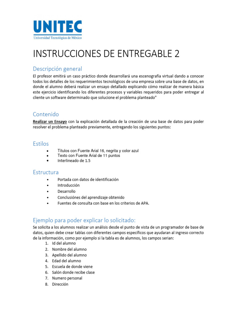 Instrucciones de Entregable 2 | PDF | Software | Planificación de recursos empresariales