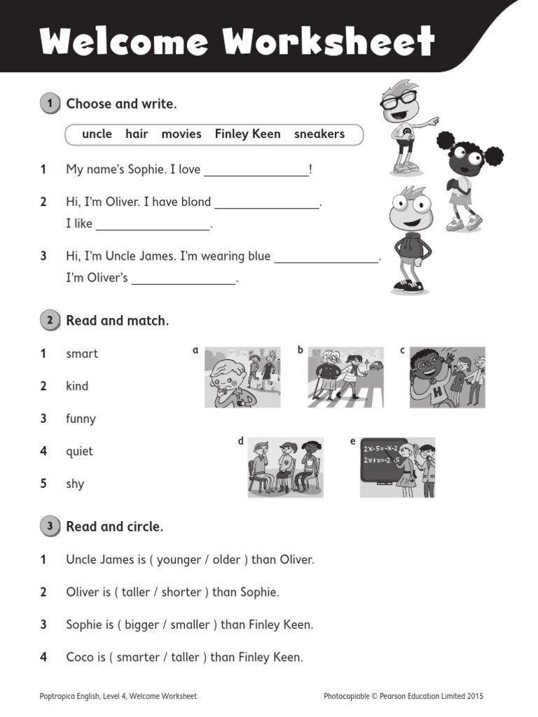Welcome Unit Activity Sheet | PDF