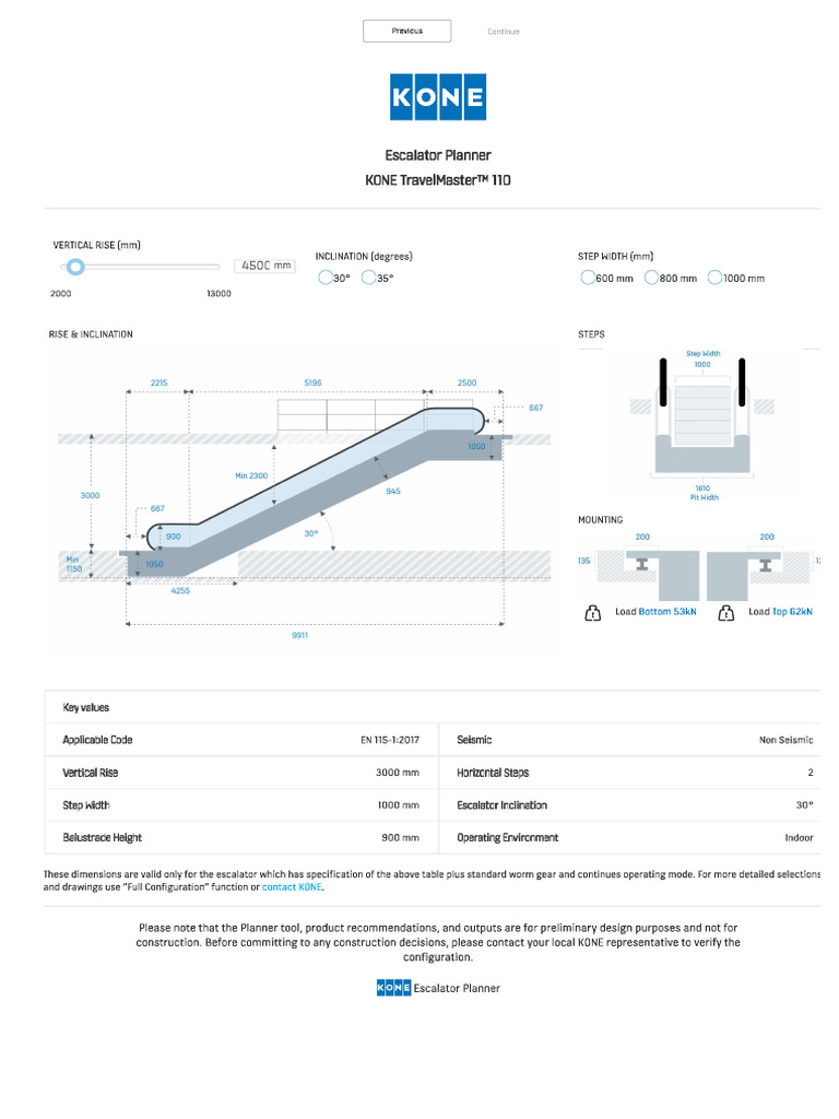 Dimension Escalator 30° Bon | PDF