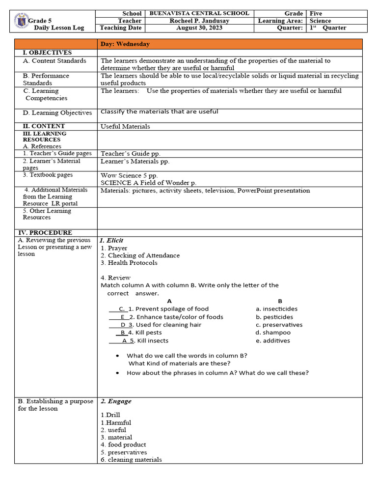 Classify Useful Materials | PDF