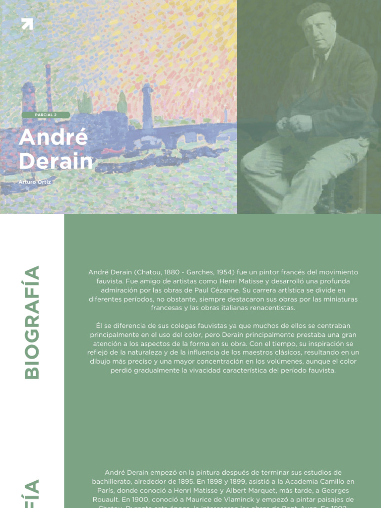 André Derain: Fauvismo y Puntillismo | PDF | Pinturas | Arte francés