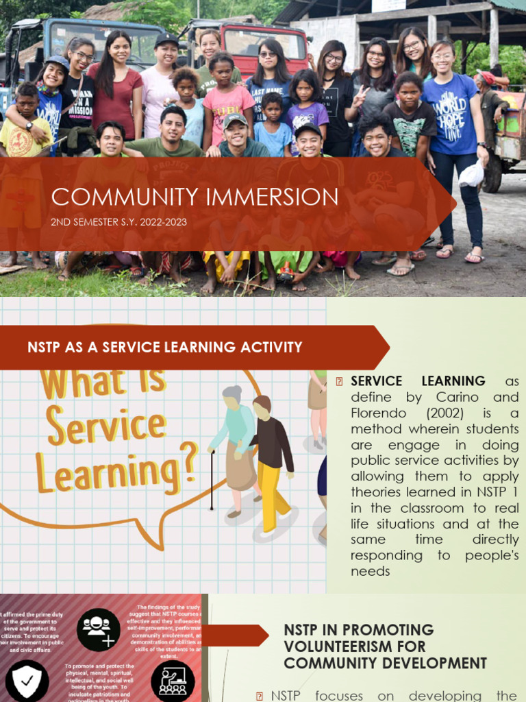 NSTP 2 | PDF | Volunteering | Service Learning