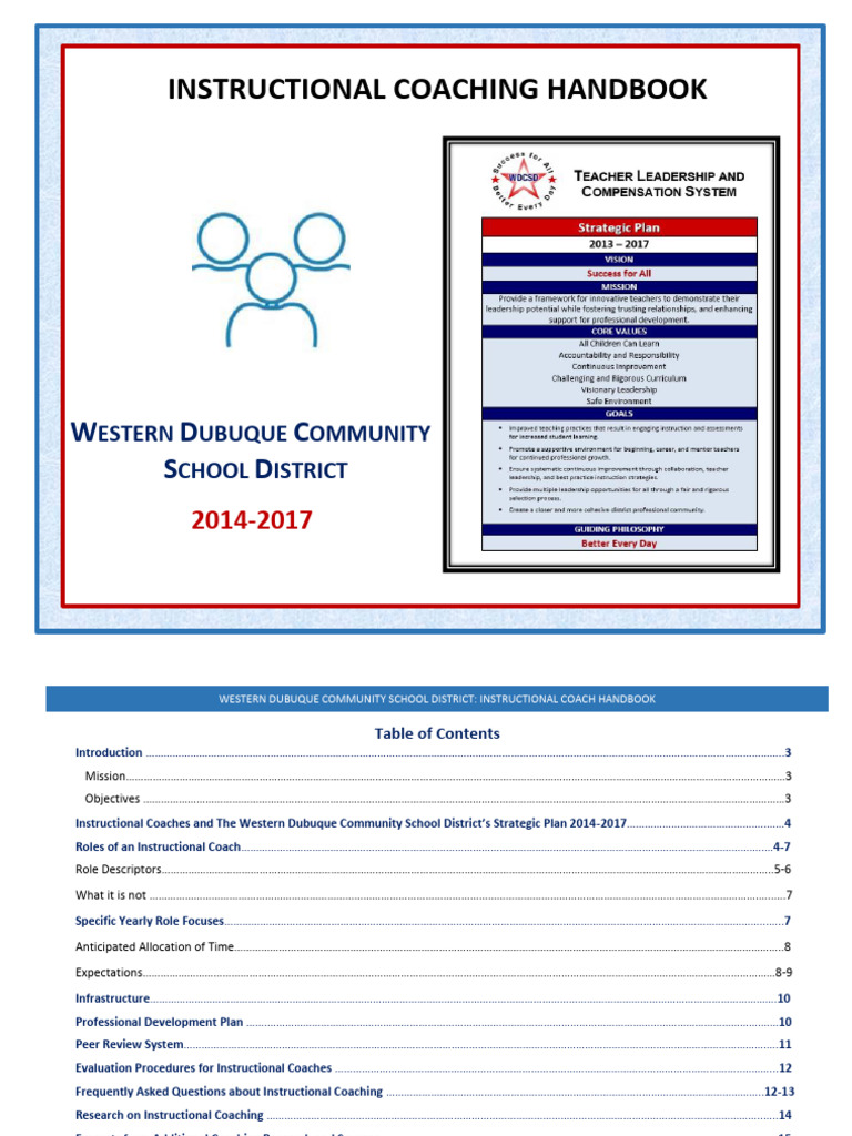 Instructional Coaching Handbook Overview | PDF | Teachers | Educational ...