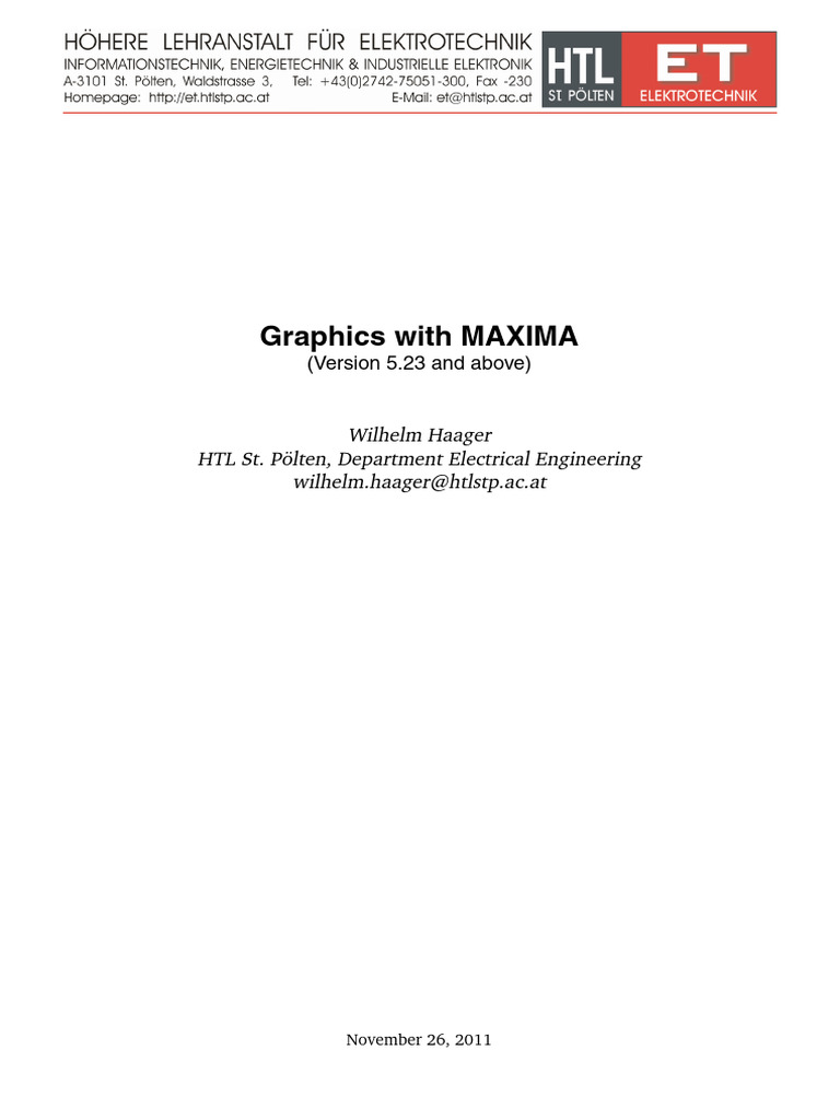 Ghraphics With Maxima | PDF | Command Line Interface | Computer File