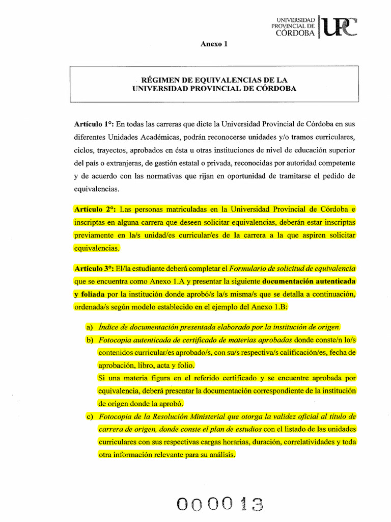 ANEXO 1B - Documentación A Presentar | PDF