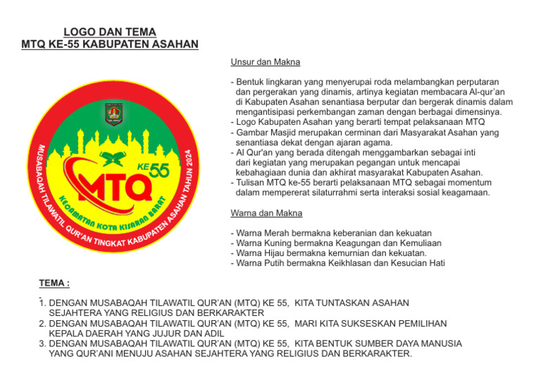 Logo MTQ 2024 | PDF