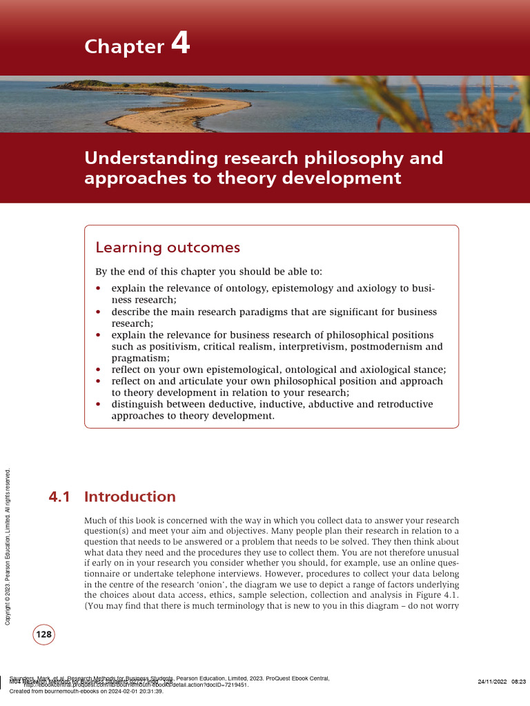 Research Methods For Business Students - (4.1 Introduction) | Download ...