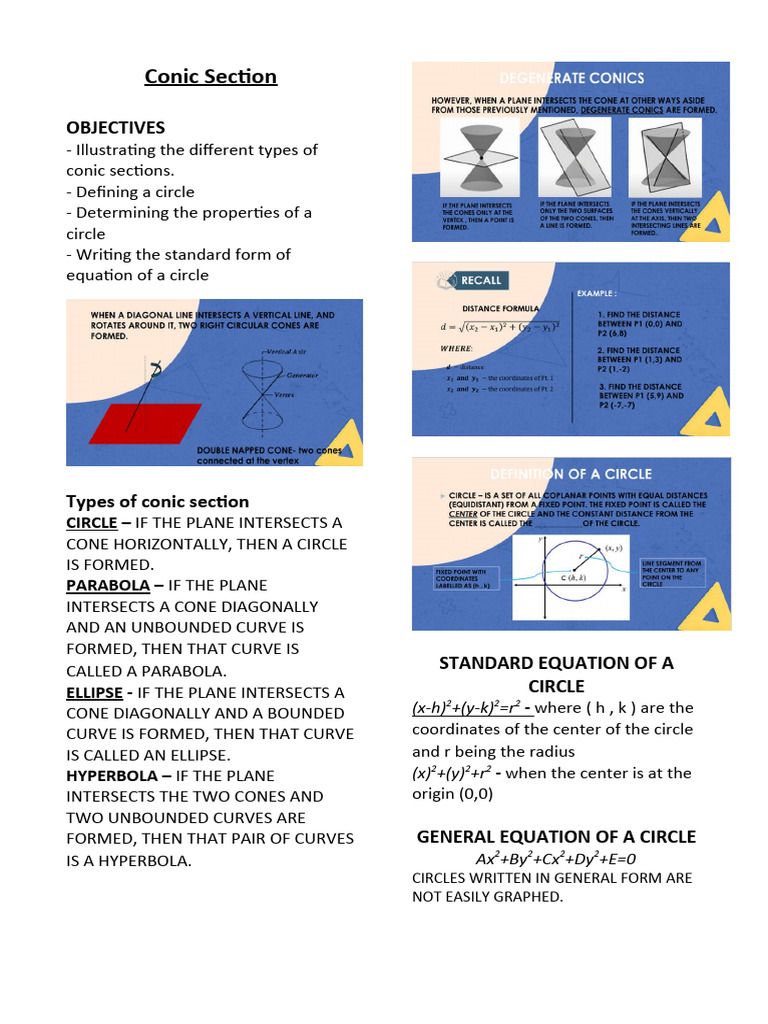 Conic Section | PDF | Teaching Methods & Materials | Art