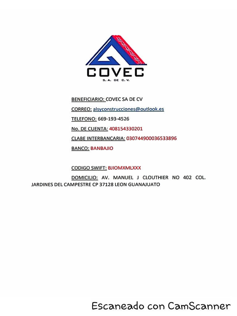 Covec Sa de CV | PDF