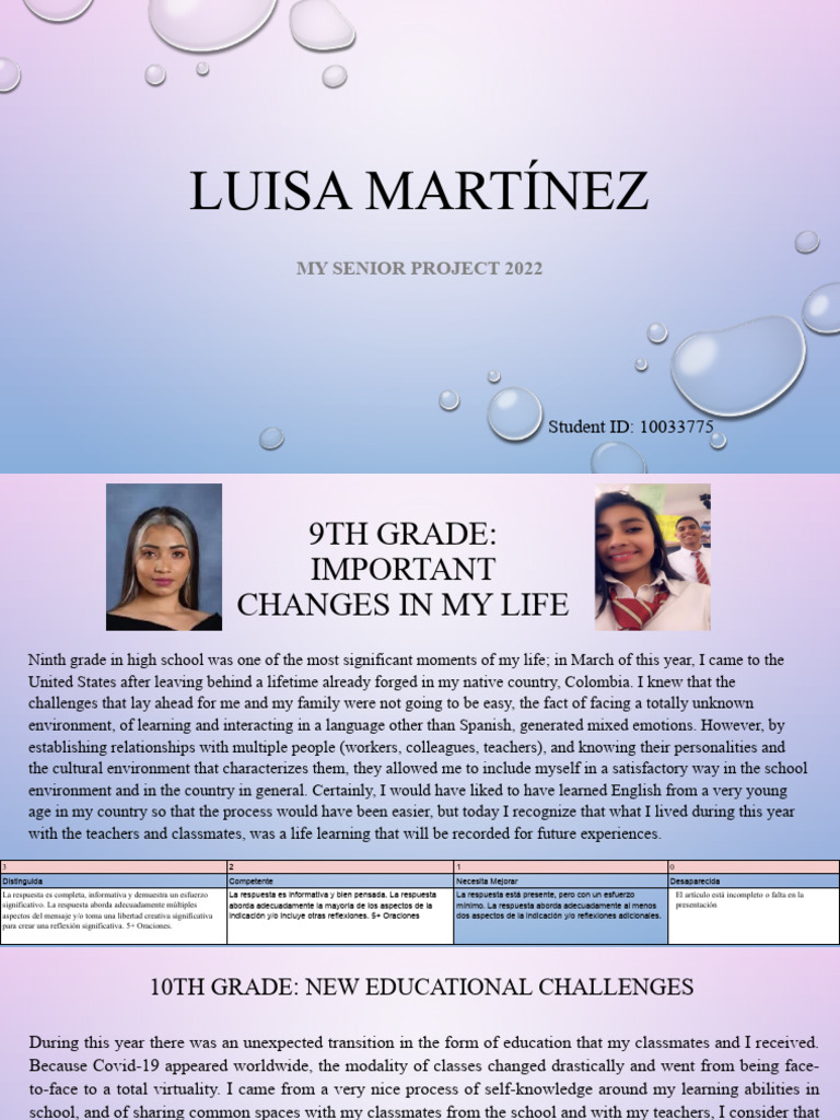 21-22 Senior Project Template | PDF | Learning | Experience