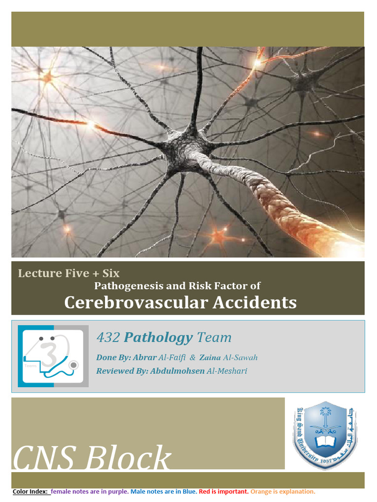 (5+6) PATH - Cerebrovascular Accidents | PDF | Stroke | Thrombosis